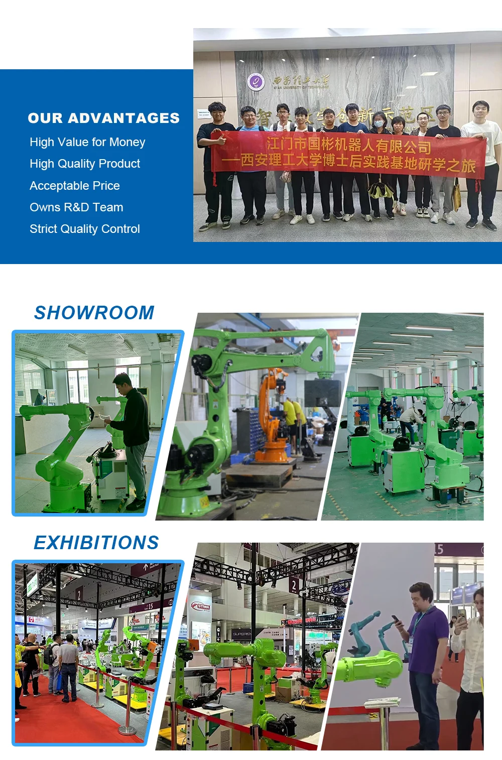 Ip65 Polishing Robot Arm Robot Arm Pick Weight Recognition 6 Axis Cnc ...