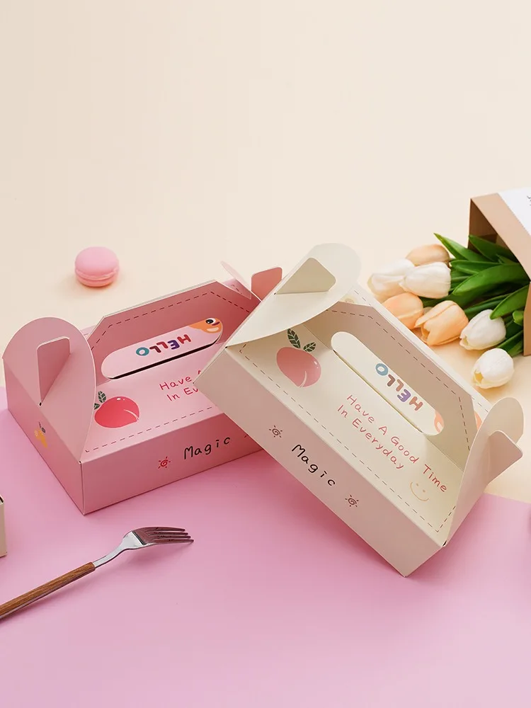 Custom Dessert Baking Packing Box Macaron Dessert French Scone Pastry ...