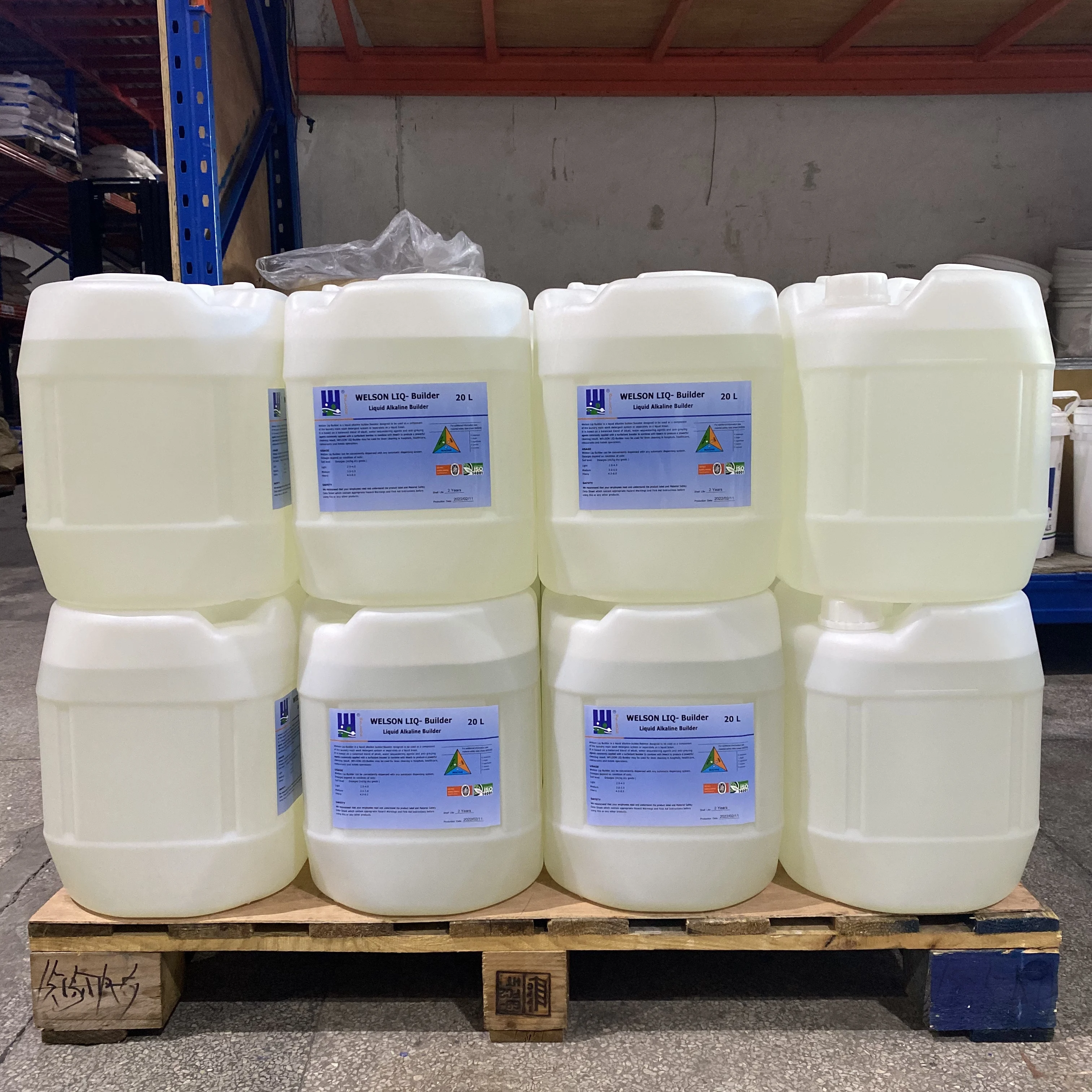 Welson Liquid Laundry Alkaline Builder Detergent for Industrial Use