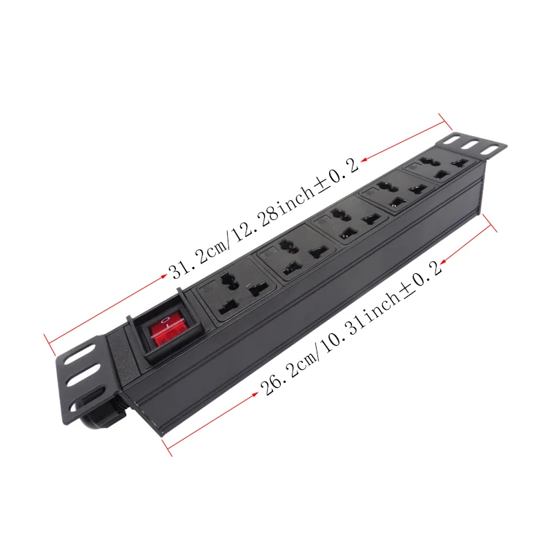 1u Pdu Server Rack Power Distribution Unit 2/4/6/8/14 Way 10a 16a 230v ...
