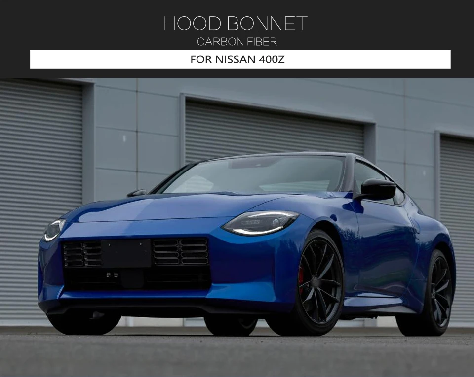 For Nissan 400z Rz34 2023up Dry Carbon Front Engine Hood Cooling Bonnet ...