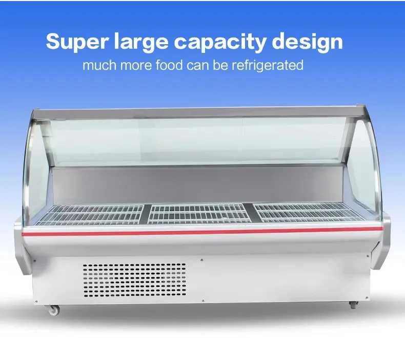 Commercial Dish Showcase Refrigerator Deli Dishes Meat Cooked Food ...