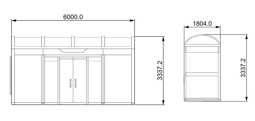 Modern Enclosed Heated Bus Stop Station Design by YEROO