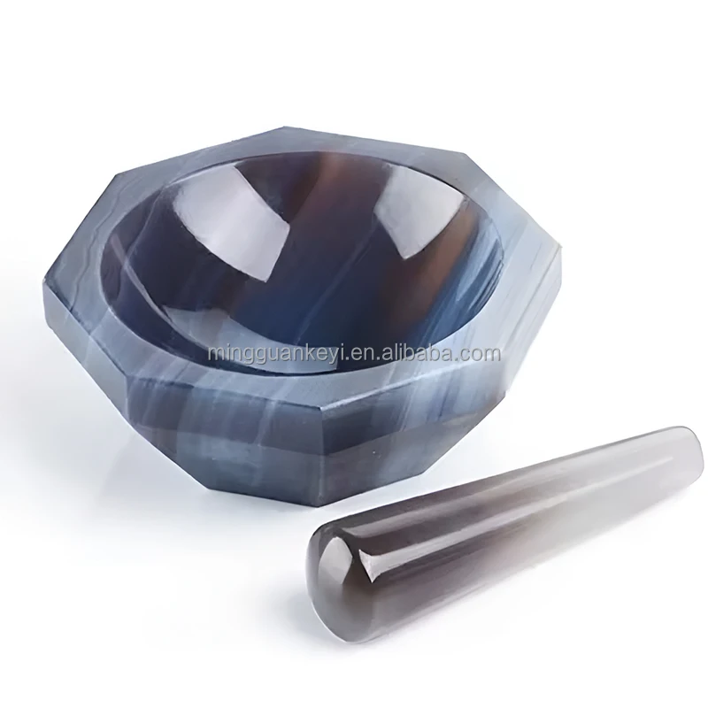 Laboratory a-Grade Wear-Resistant Grinding Agate Mortar