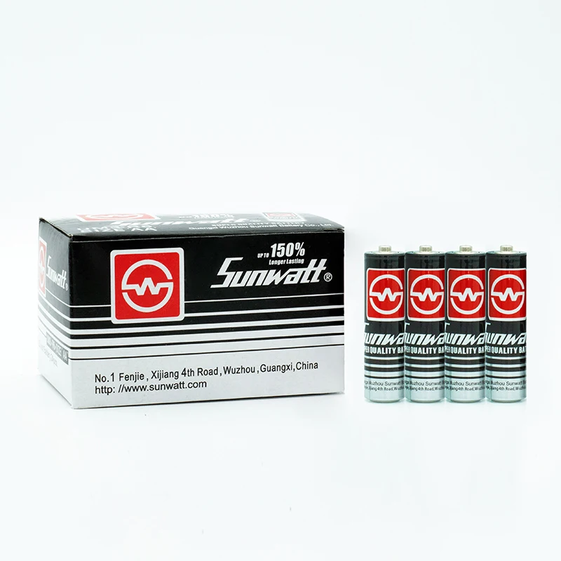 Sunwatt R6 Um3 Size Aa 1.5v Super High Quality Carbon Zinc Dry Cell ...