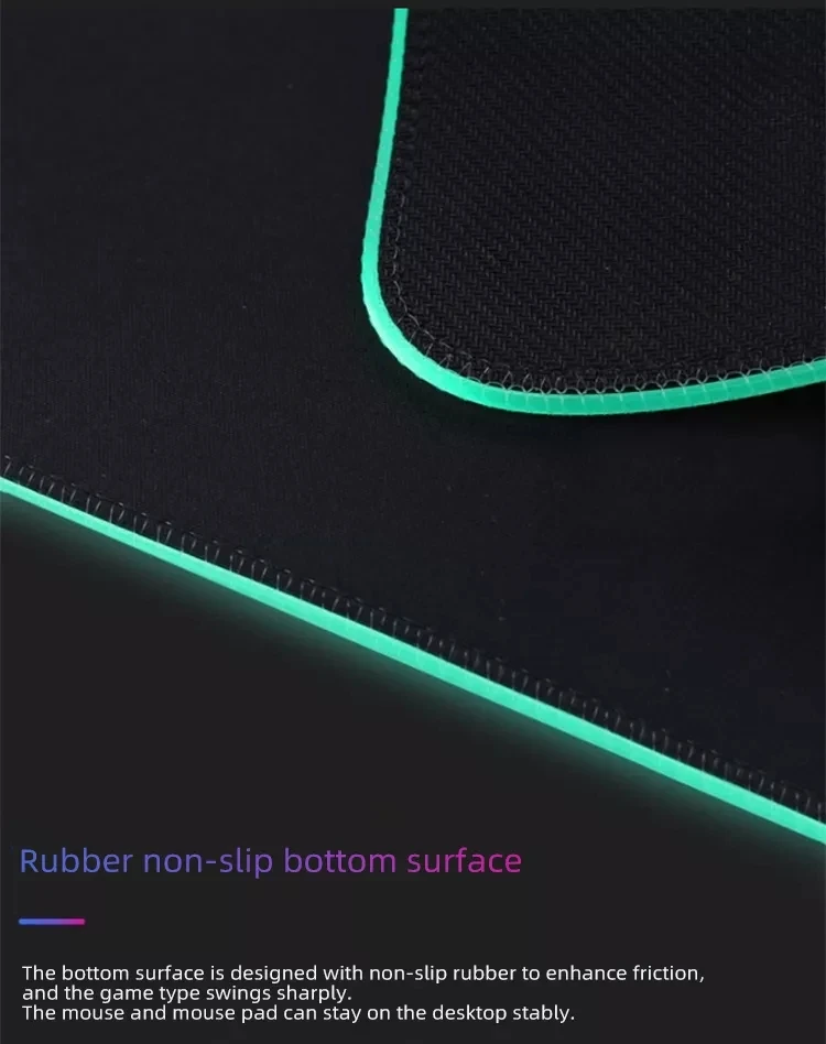 Rgb Wireless Charging Computer Desk Mat Map Led Usb Charging Large ...