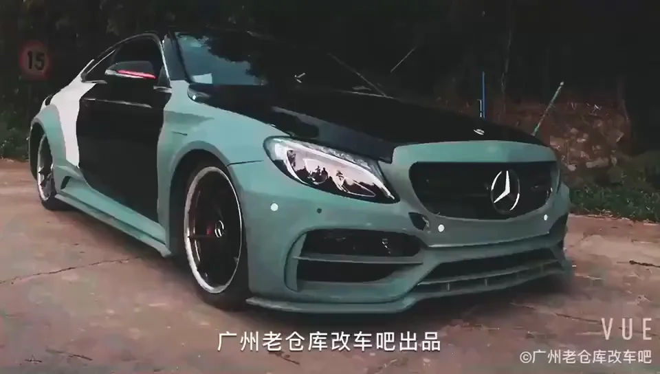 Pd Style Full Wide Body Kit For W205 C63/c63s Coupe Sedan Front Bumper ...