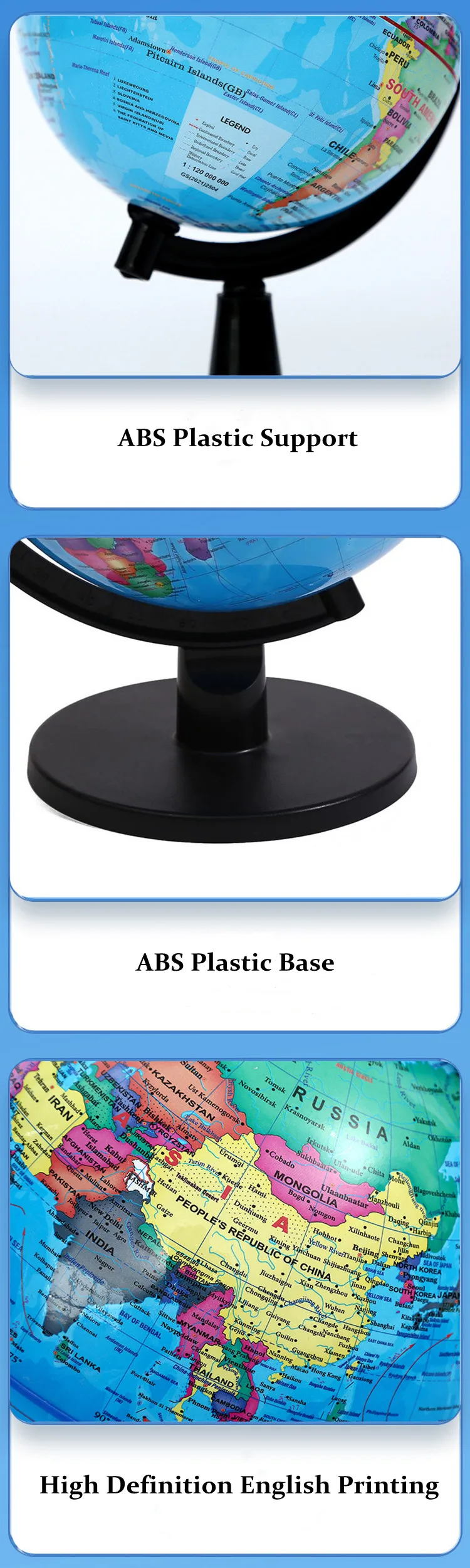 Desktop Globe World Globe Model World Map For Home Office Geography ...