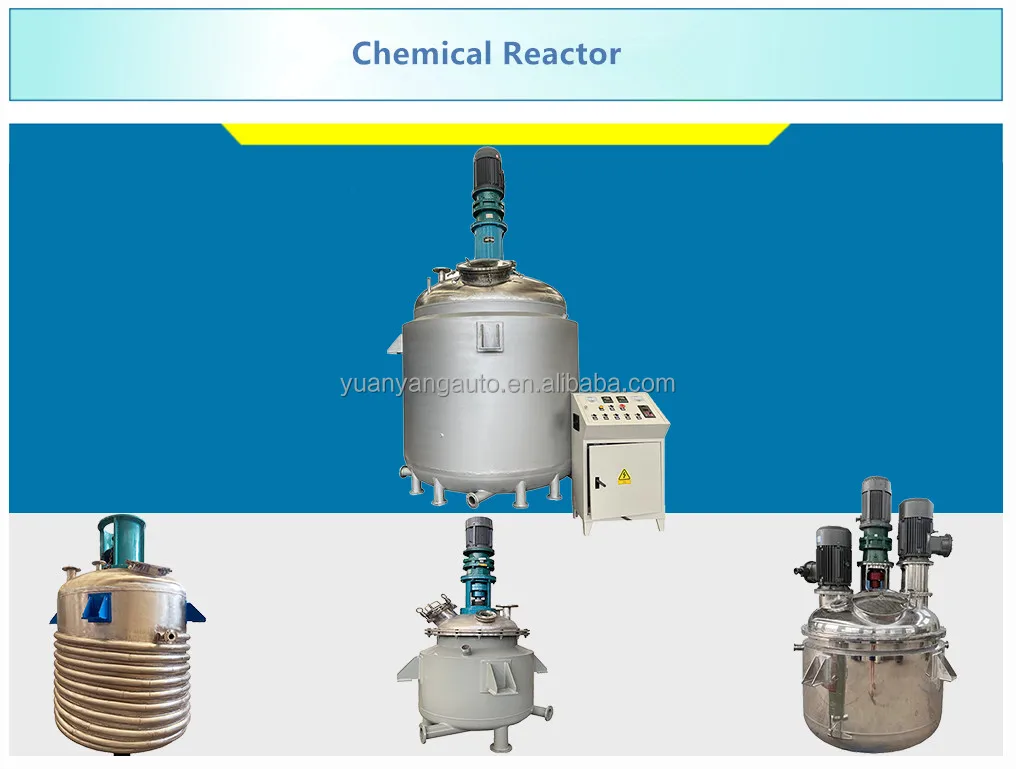 2000l Jacketed Agitating Chemical Resin Reactor Tank Continuous Stirred ...