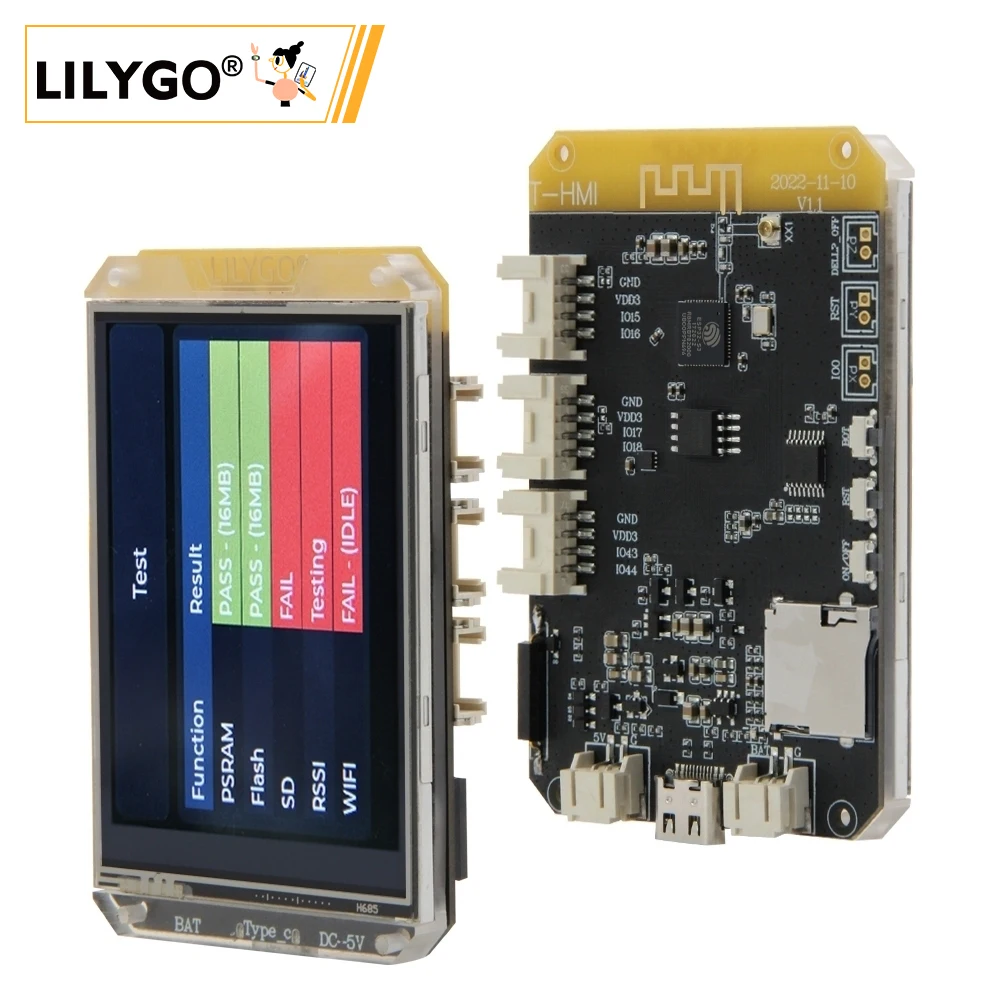 Lilygo Ttgo T-hmi Esp32-s3 Wifi Microcontroller Module 2.8'' St7789 Lcd Touch Display Wifi ...