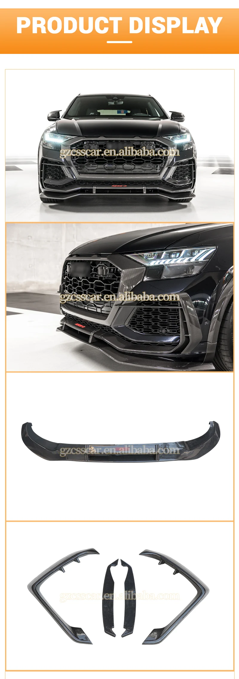 Rsq8 Upgrade Facelift At Style Body Kit For Audi Rsq8 Front Lip Rear ...