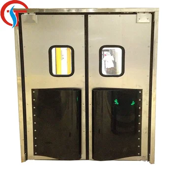 Pintu Dapur Lalu Lintas Besi Tahan Karat Ayunan Industri Makanan Untuk ...