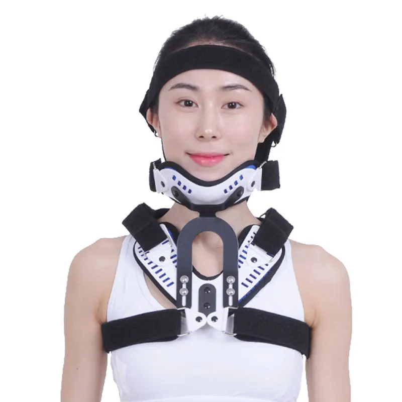 Adjustable Cervical Spine Tractor Correction Neck Brace Support ...