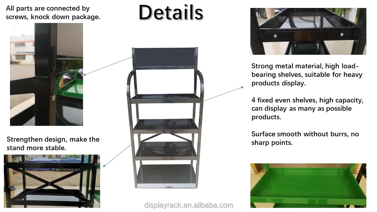 Custom High-End 4 Layers Lubricant Motor Oil Display Shelf