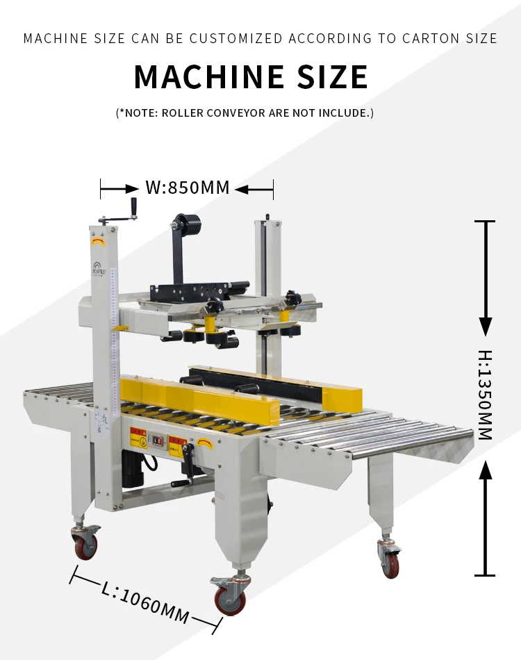 Semi Automatic Carton Box Taping Machine,Case Sealing Machine - Buy ...
