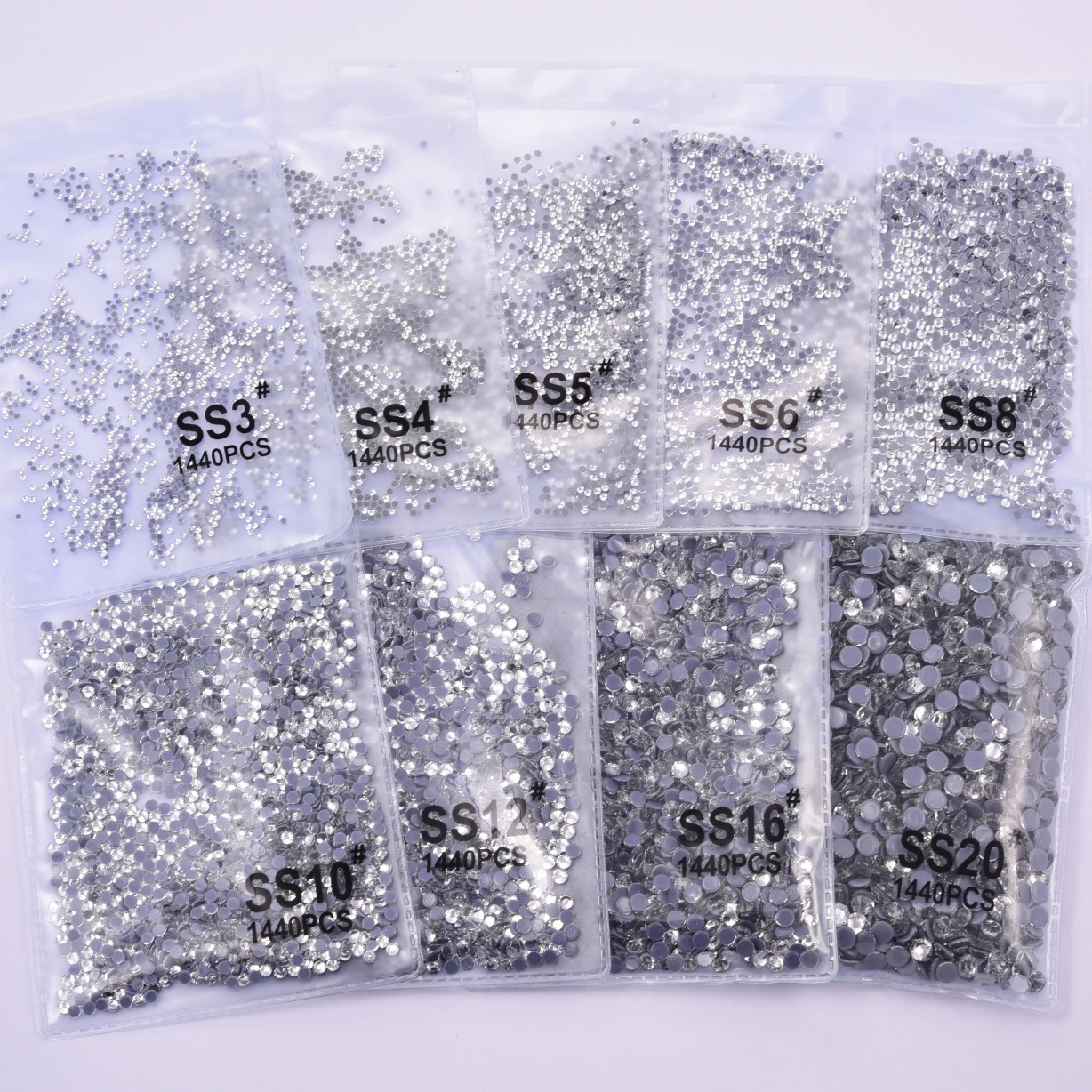 Factory Wholesale Over 75 Colors 1440pcs Intensive Glue Hotfix Stone ...