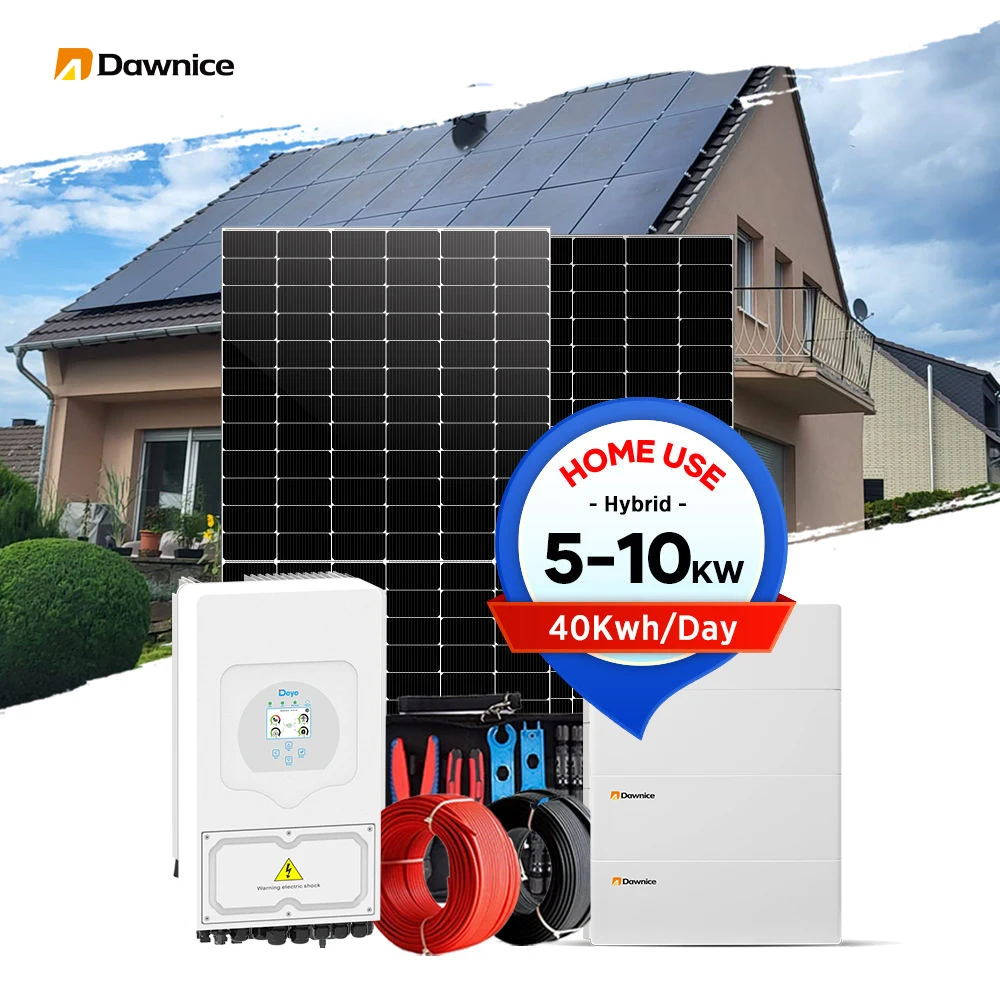 Residential Hybrid Solar System 5kw 5kva 5000w Solar Panels Solar Panel ...
