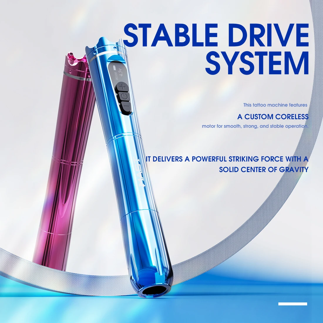 Mast Crown Wireless Battery Permanent Make up Pen Tattoo Machine Full ...