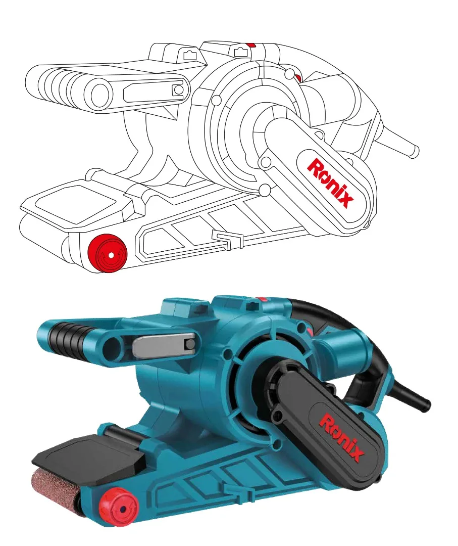 Ronix 9103 Electric Belt Sander - 1050W Power & Variable Speed