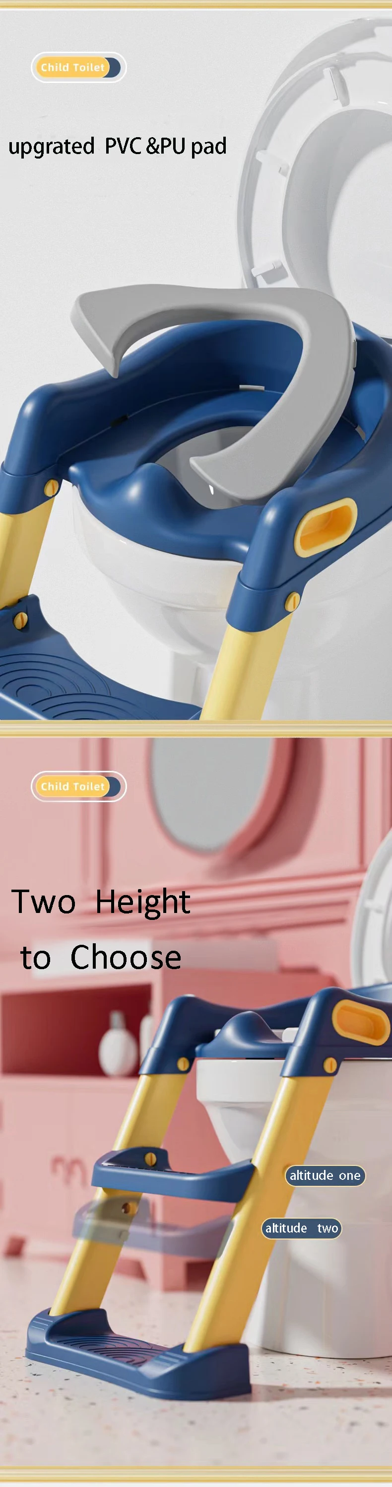 PVC Baby Toilets Ladder for Children - Potty Training Aid