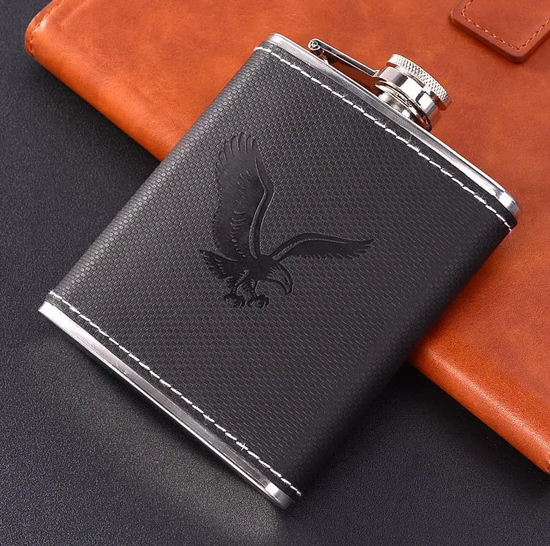 Custom Logo 7oz Metal Mini Hip Flask - Perfect Gift