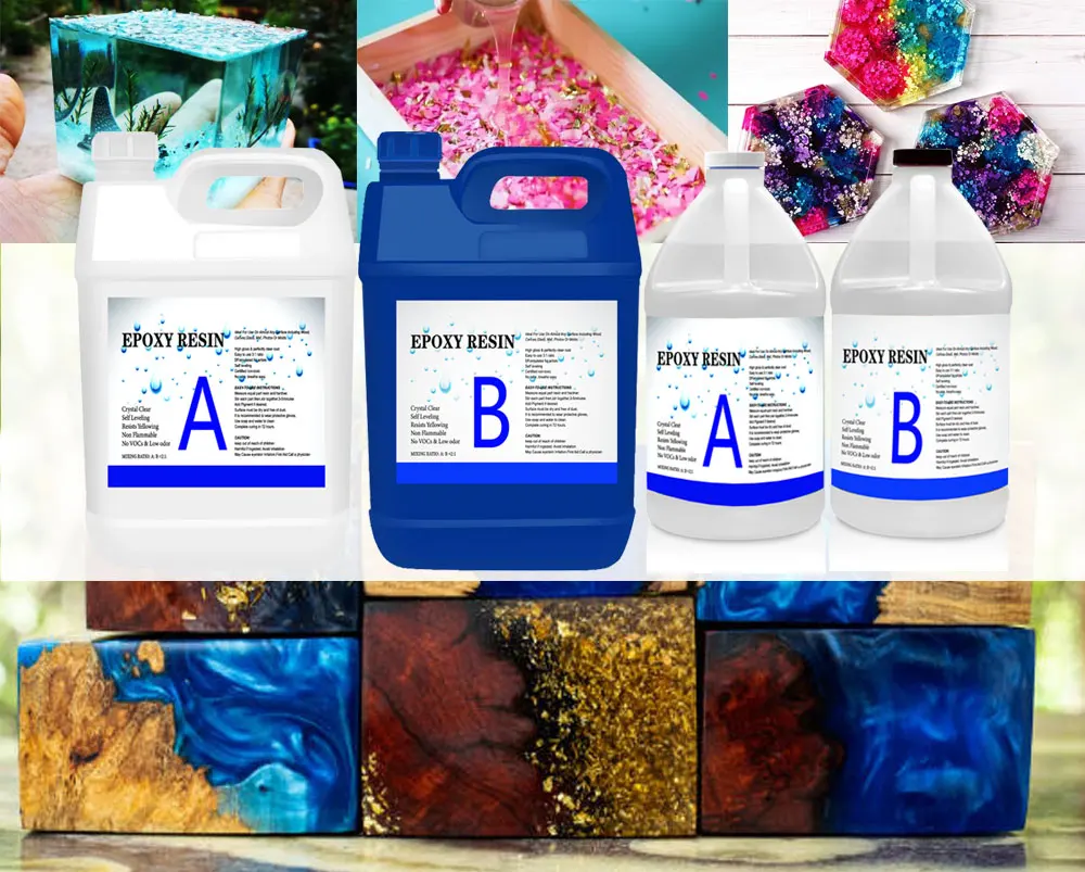 Crystal Clear Epoxy Resin Kit for DIY Crafts & Projects