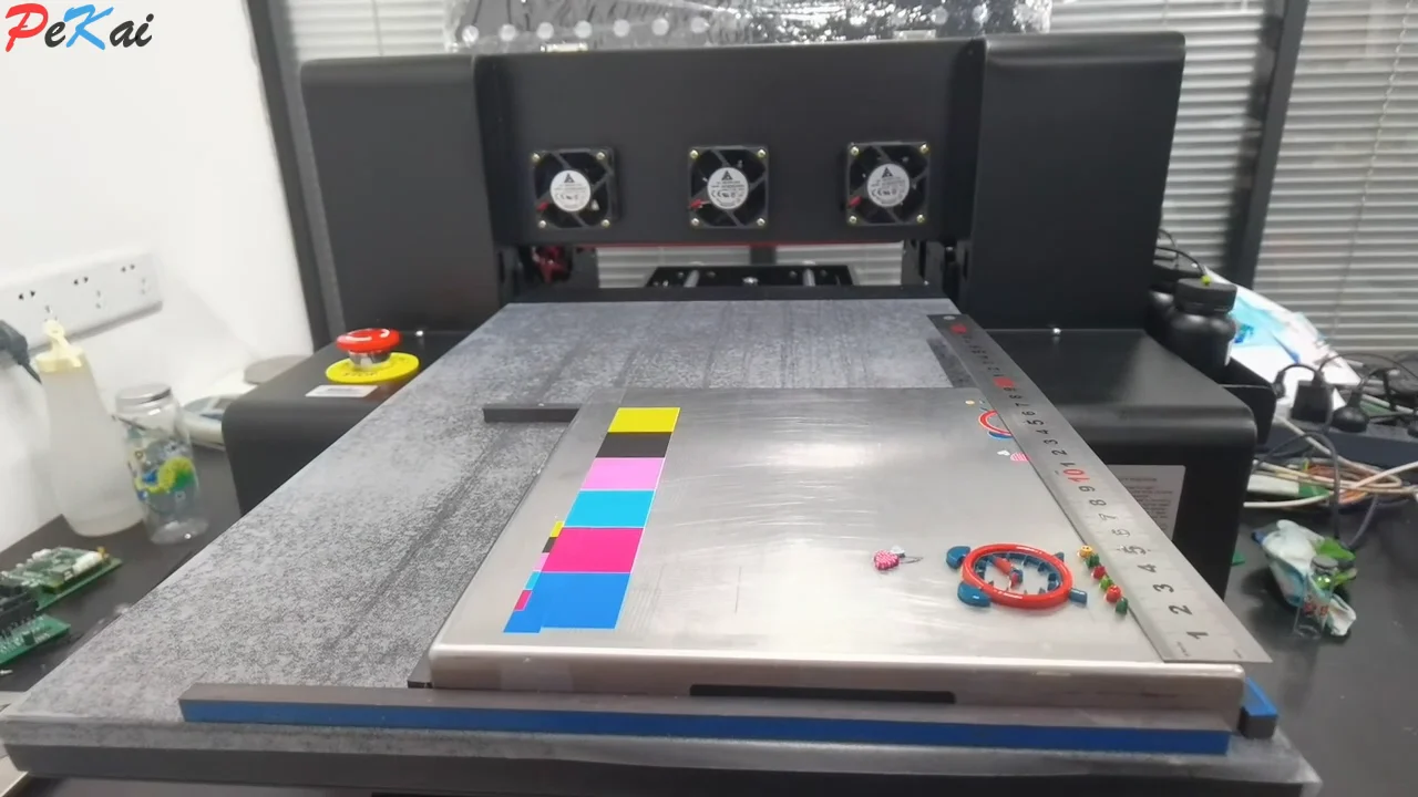 A3 Flatbed Uv Printer Cmykw Varnish Uv Inks Dtf Printing 30*50cm Ab ...