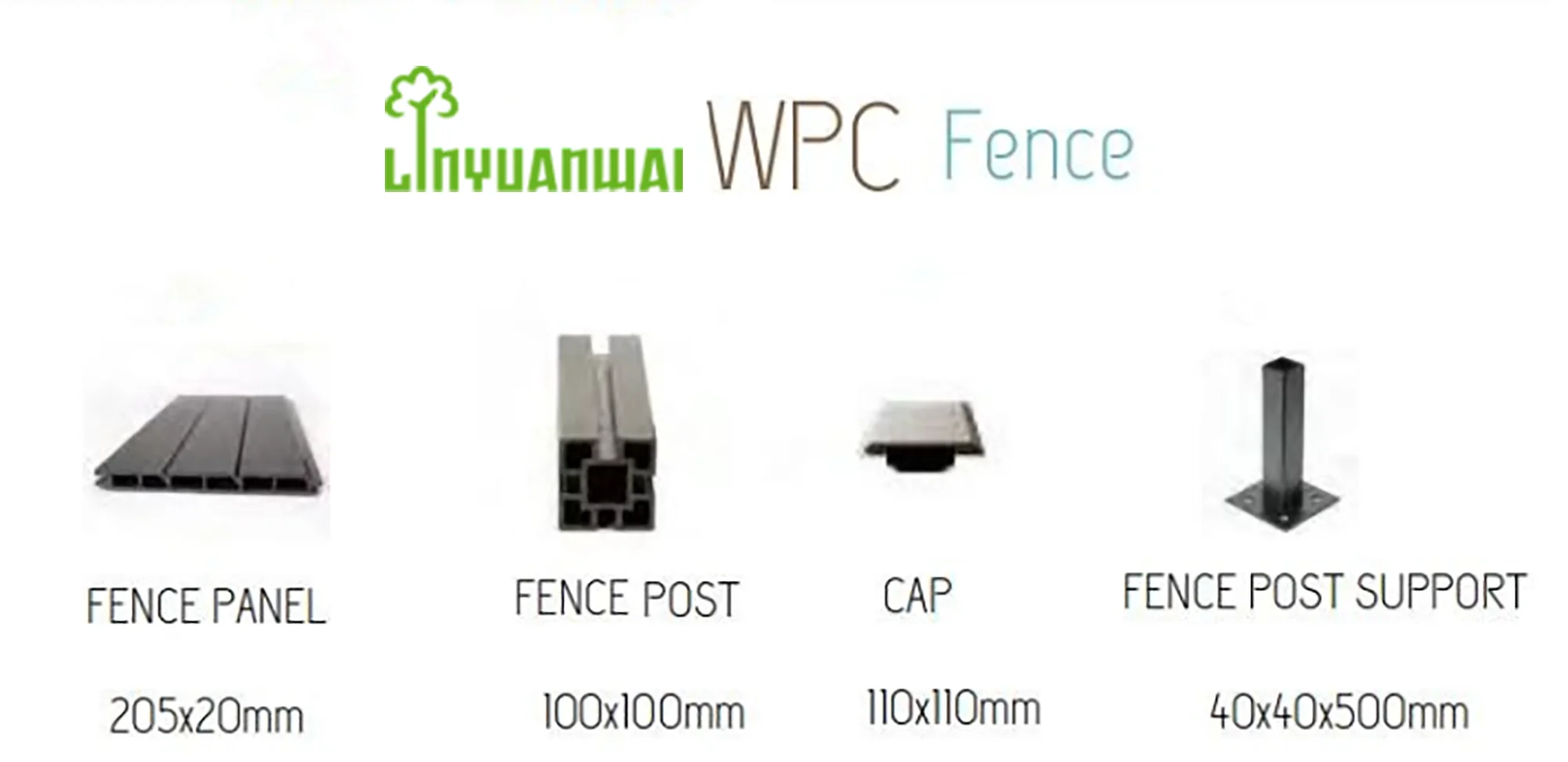 Composite Wood Wpc Post Upright Column Pole Outdoor Fence Post - Buy ...