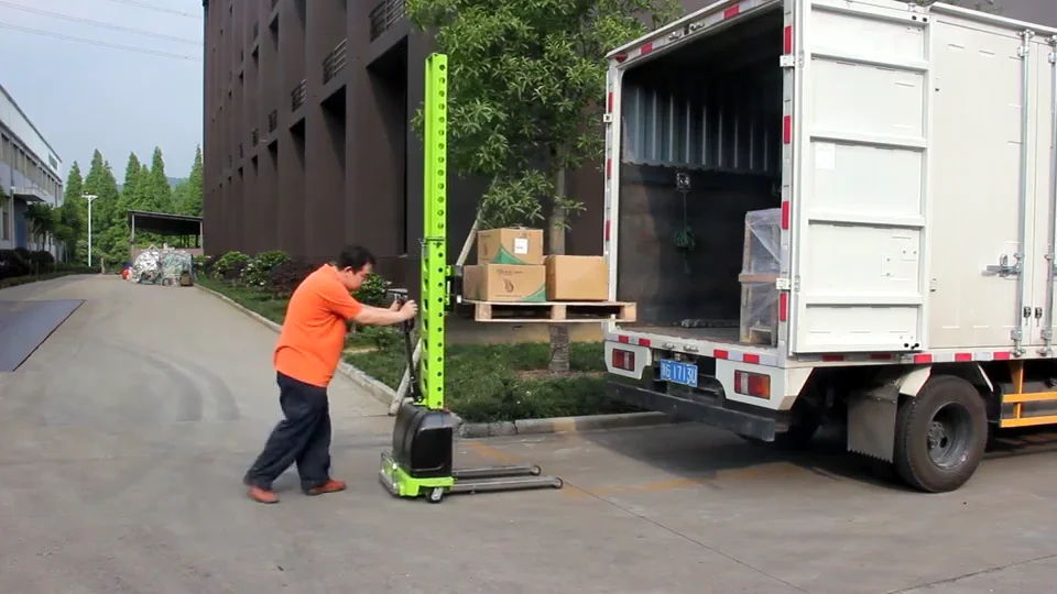 Vision 500kg Manual Hydraulic Stacker Forklift Semi Electric Self Load ...