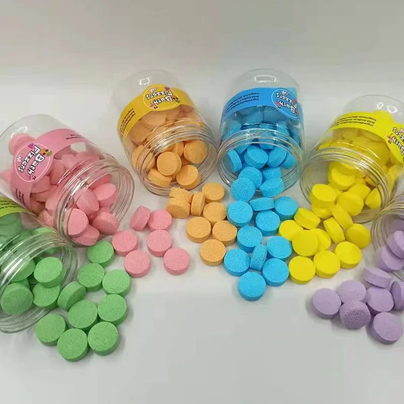 Explosive Bath Salt Effervescent Tablets, Bath Cleansing Bath Tablets, Color Essential Oil ...