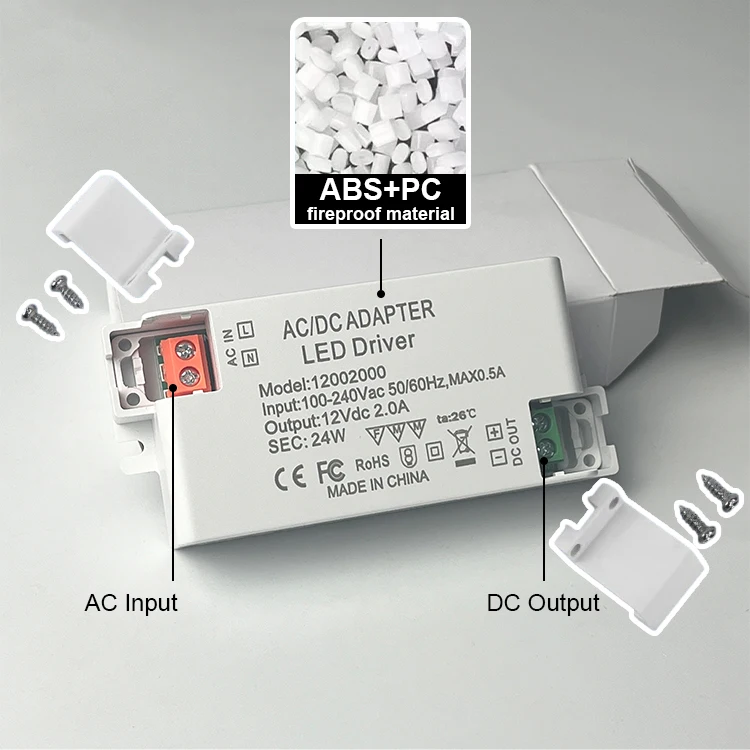 Ultra Compact Mini Led Driver Mean Well Driver Power 24 V 6W-75W 36V AC ...