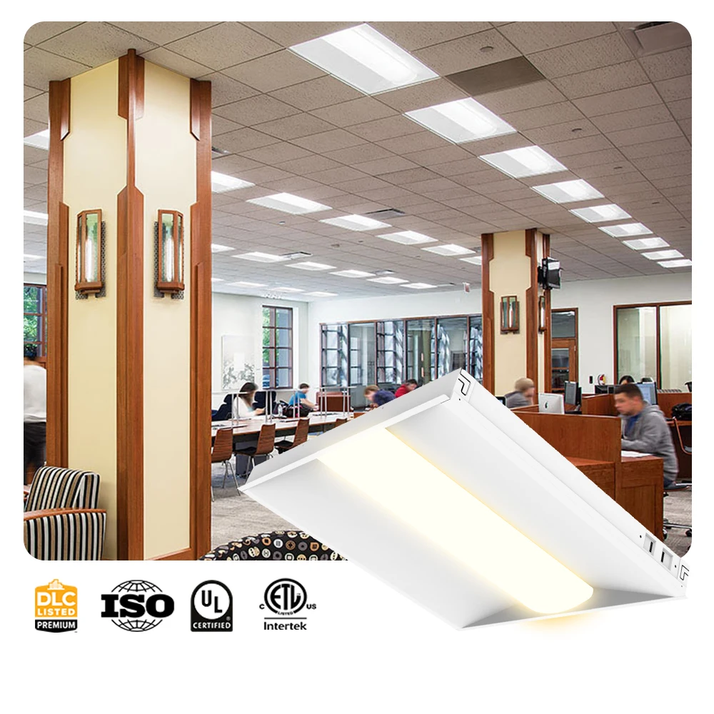 Brandon Cct Selectable Linear Light Led Troffer Light Commercial Flat ...