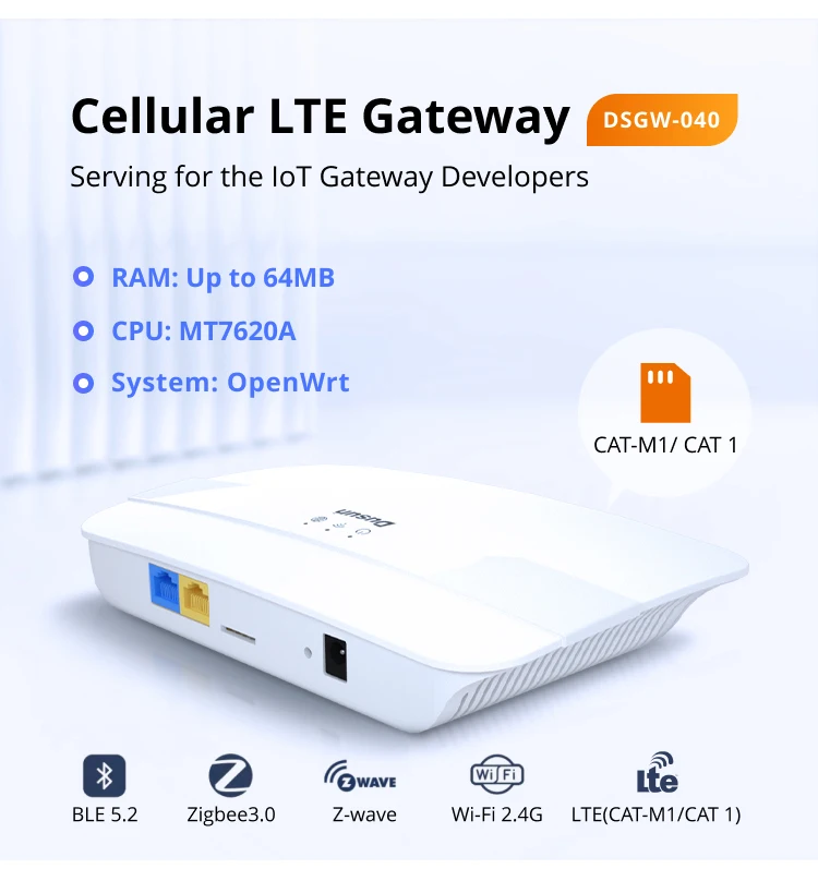 Dusun Programmable Smart Home Hub Zigbee Zwave Wifi Bluetooth Lte Cellular Iot Gateway Hub - Buy ...