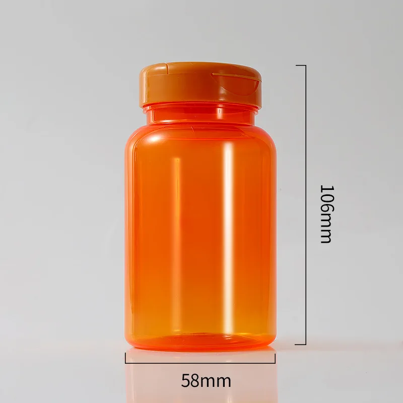 200ml Empty Plastic Pill Frosted Container Medicine Vitamin Capsule ...