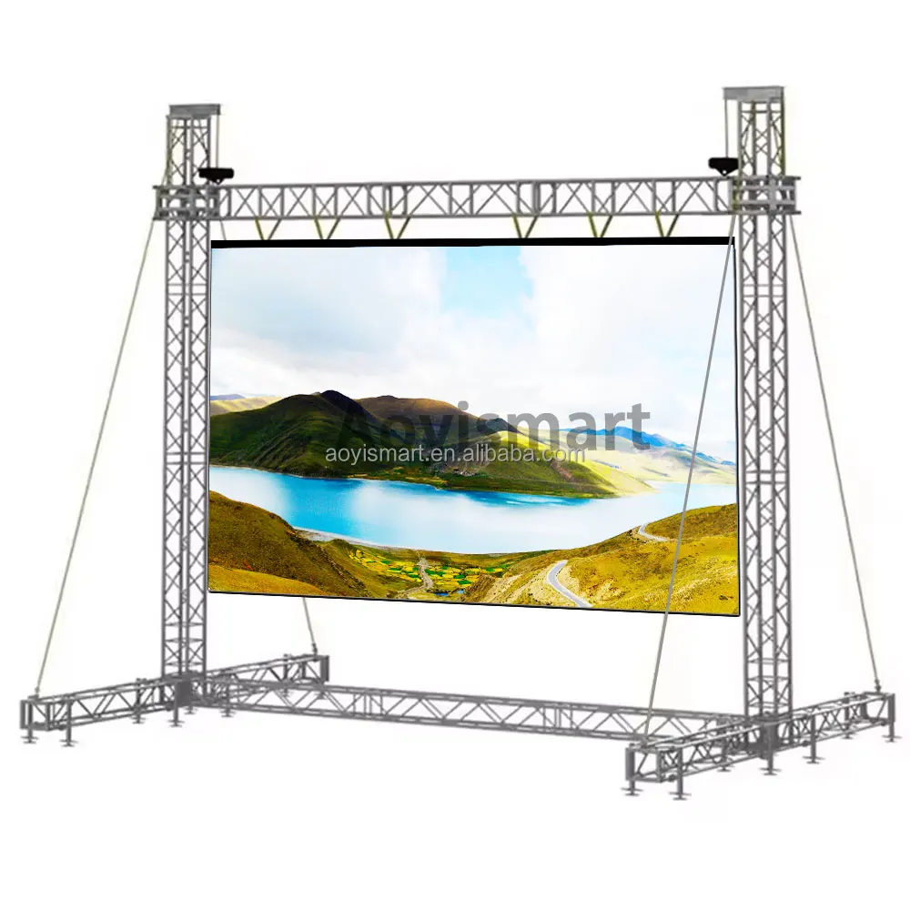 Adaptive Brightness Control Led Rental Display P4.81 High Contrast Rich ...