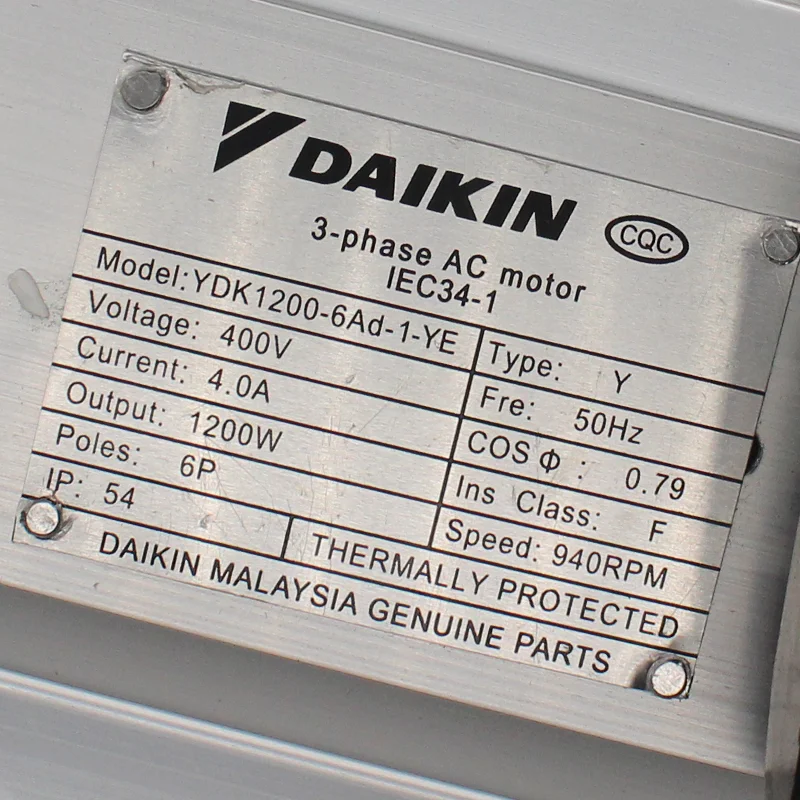 原装全新空调3相交流电机风扇屁股YDK1200-6Ad-1-YE零件号5010227 5901270马来西亚正品| Alibaba.com