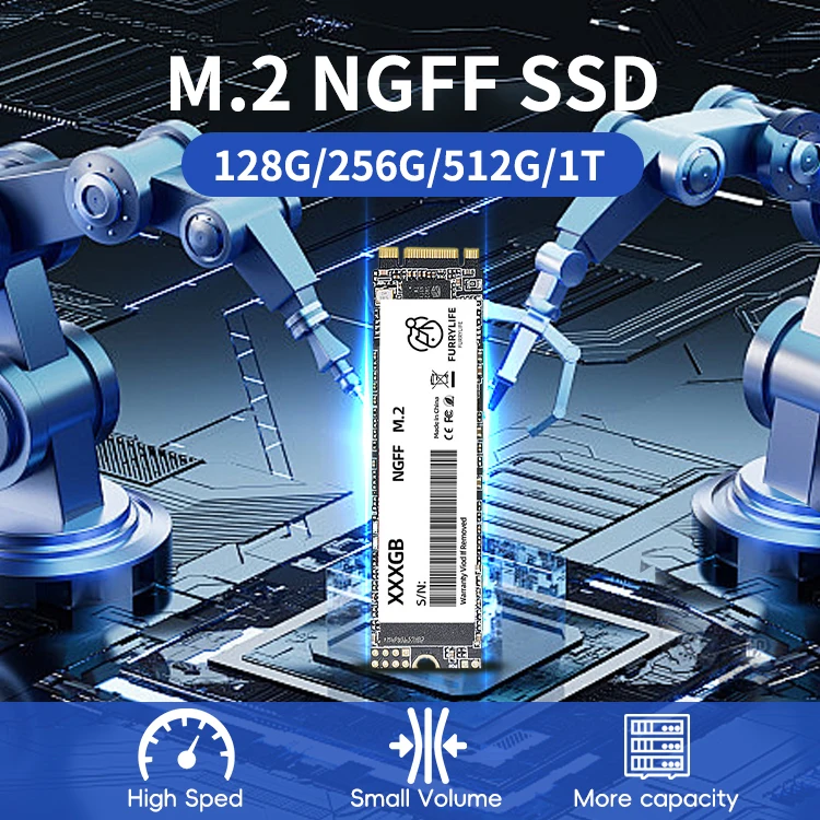 Furrylife 256 M.2 Ssd Ngff Sata Interface Disco De Estado Disque Dur Externe 256gb For Desktop ...