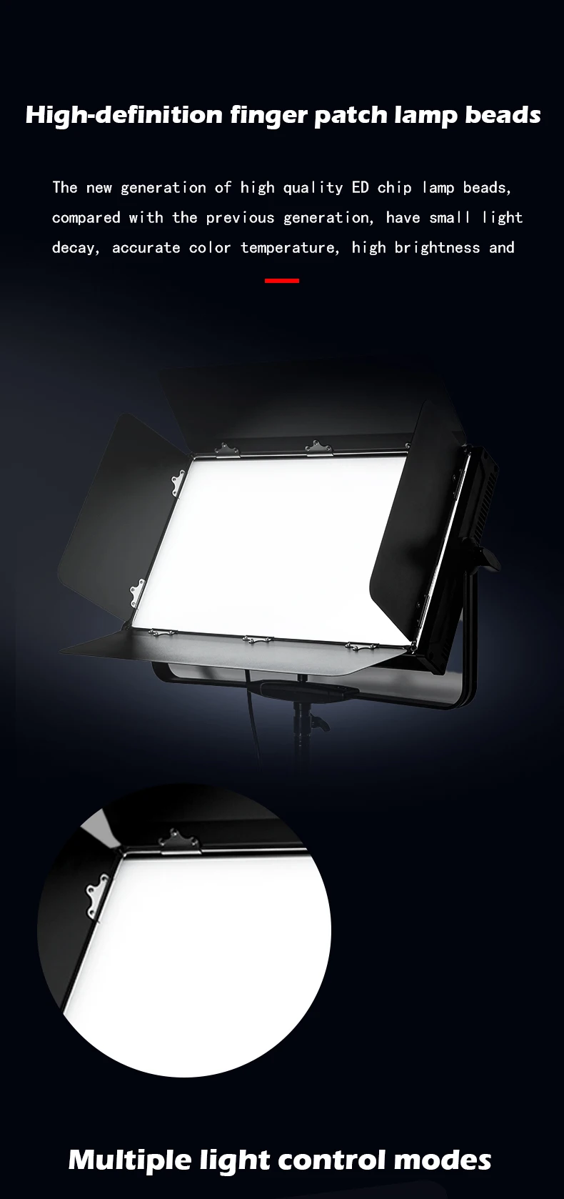 Factory Direct Selling 200W White Light 5600K Professional Audio Video ...