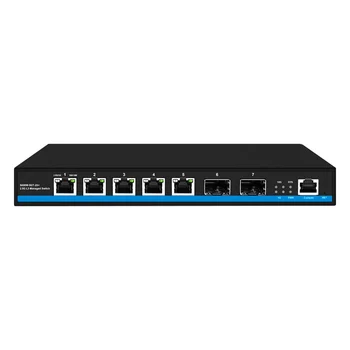 5 Port 2.5g Gigabit Managed Poe Desktop Network Switch With 2 10g Sfp ...