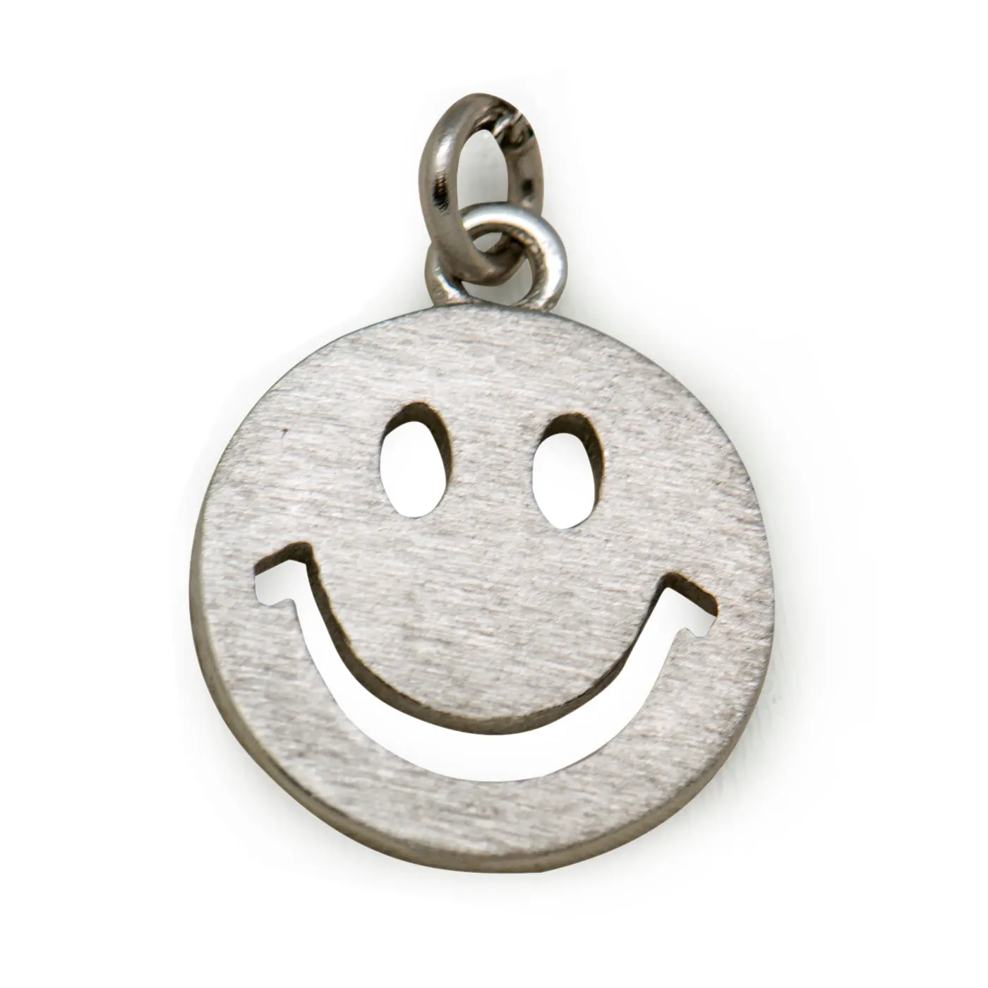 Fashion Happy Smile Face Emoji Solid 925 Sterling Silver Necklace - Buy ...