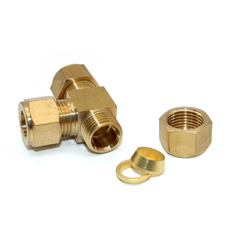 3 way pipe fittings union hose connector quick release connection flare ...
