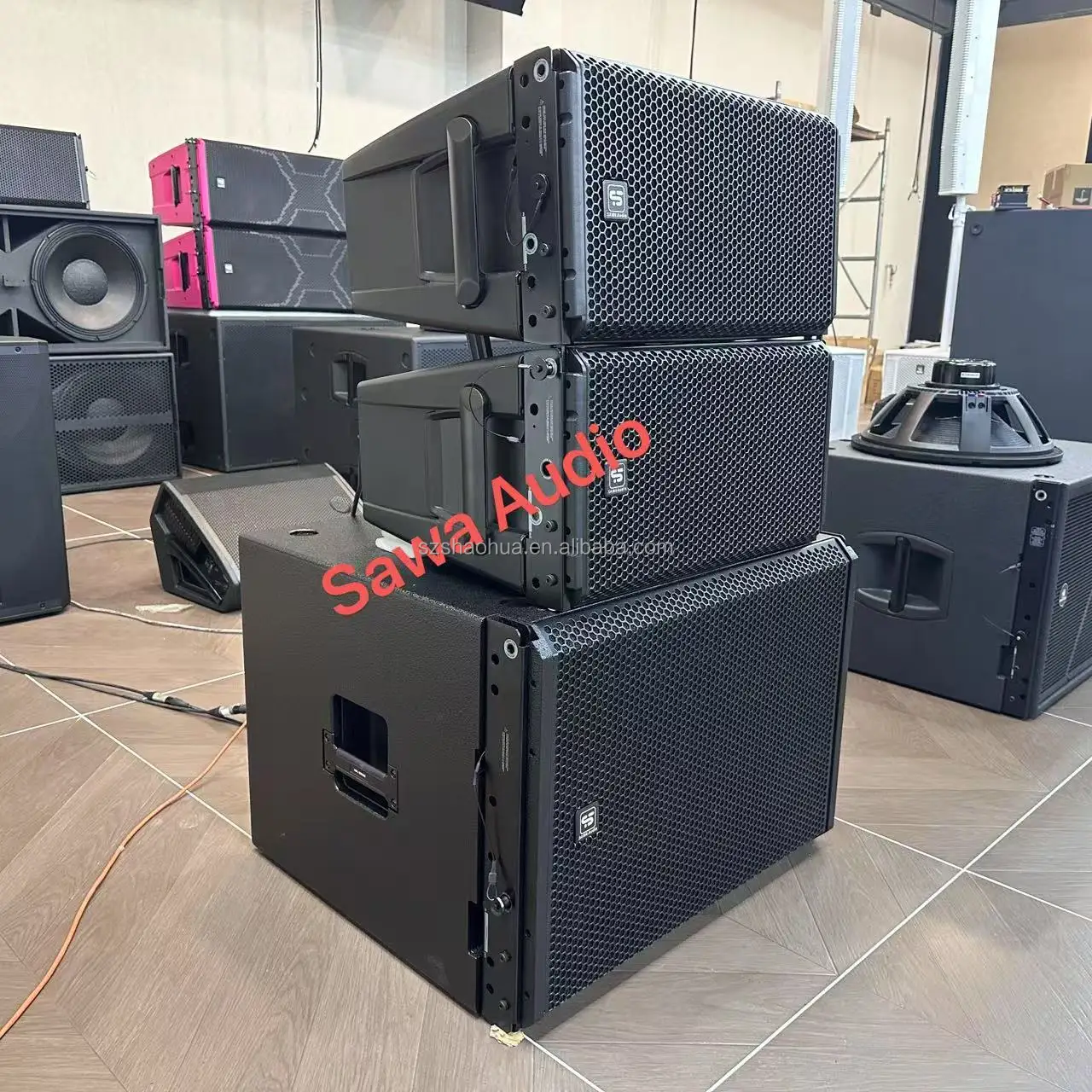 HDL 28-A Passive/active Dual 8 Inch Powered Sound System Hdl 28a Line ...