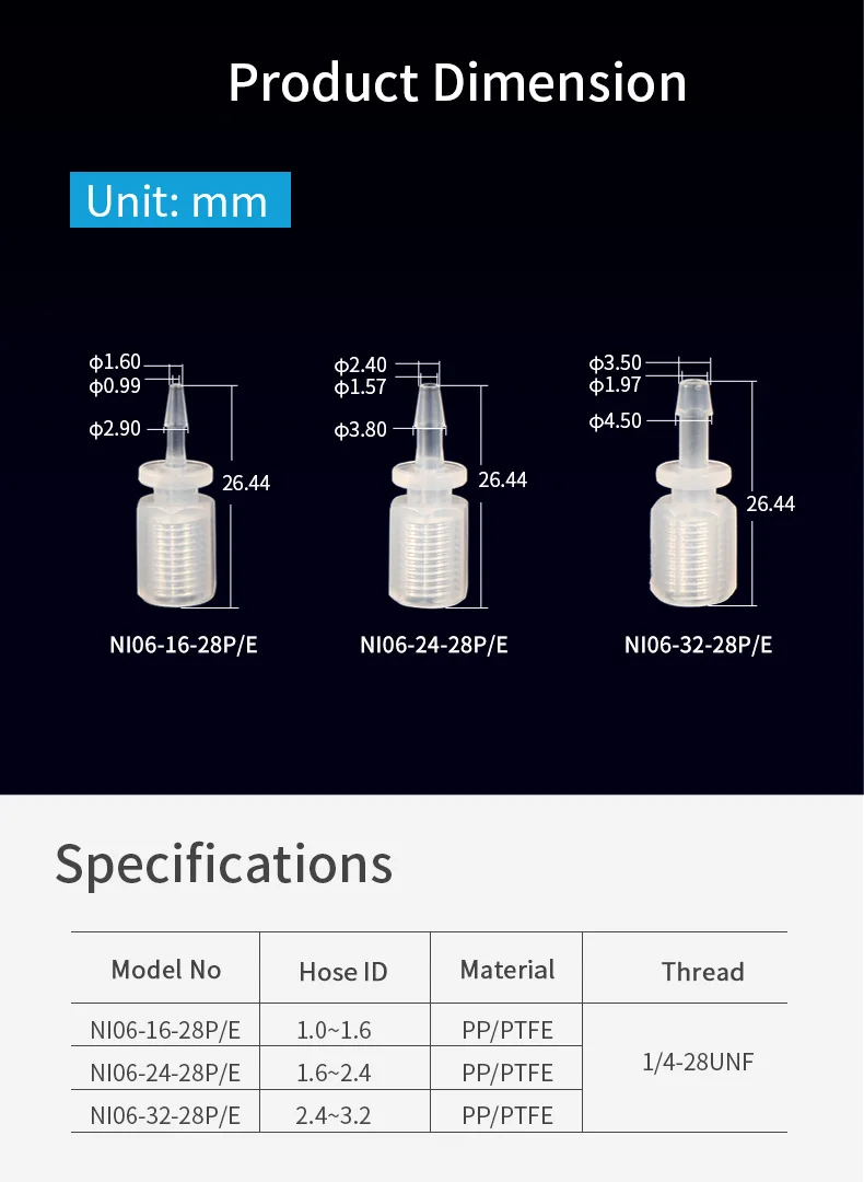 High Quality Molding Threaded Female Barbed Medical Plastic Connector ...
