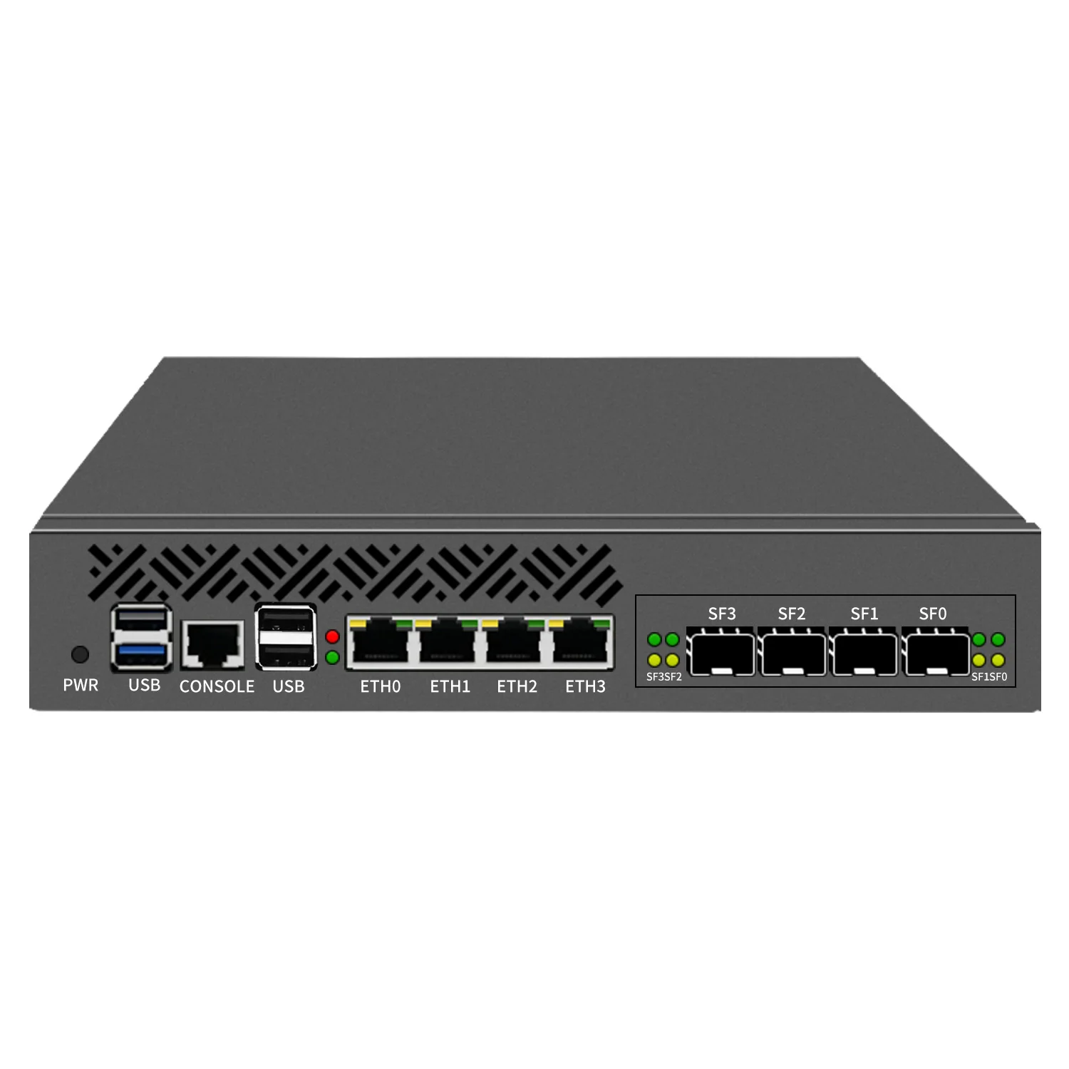 1U Rack-Mounted Firewall Appliance Router Mini PC - Intel N100