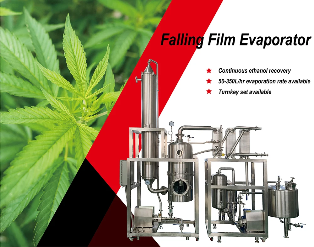 Falling Film Evaporation Concentrator Industrial Ethanol Recovery ...