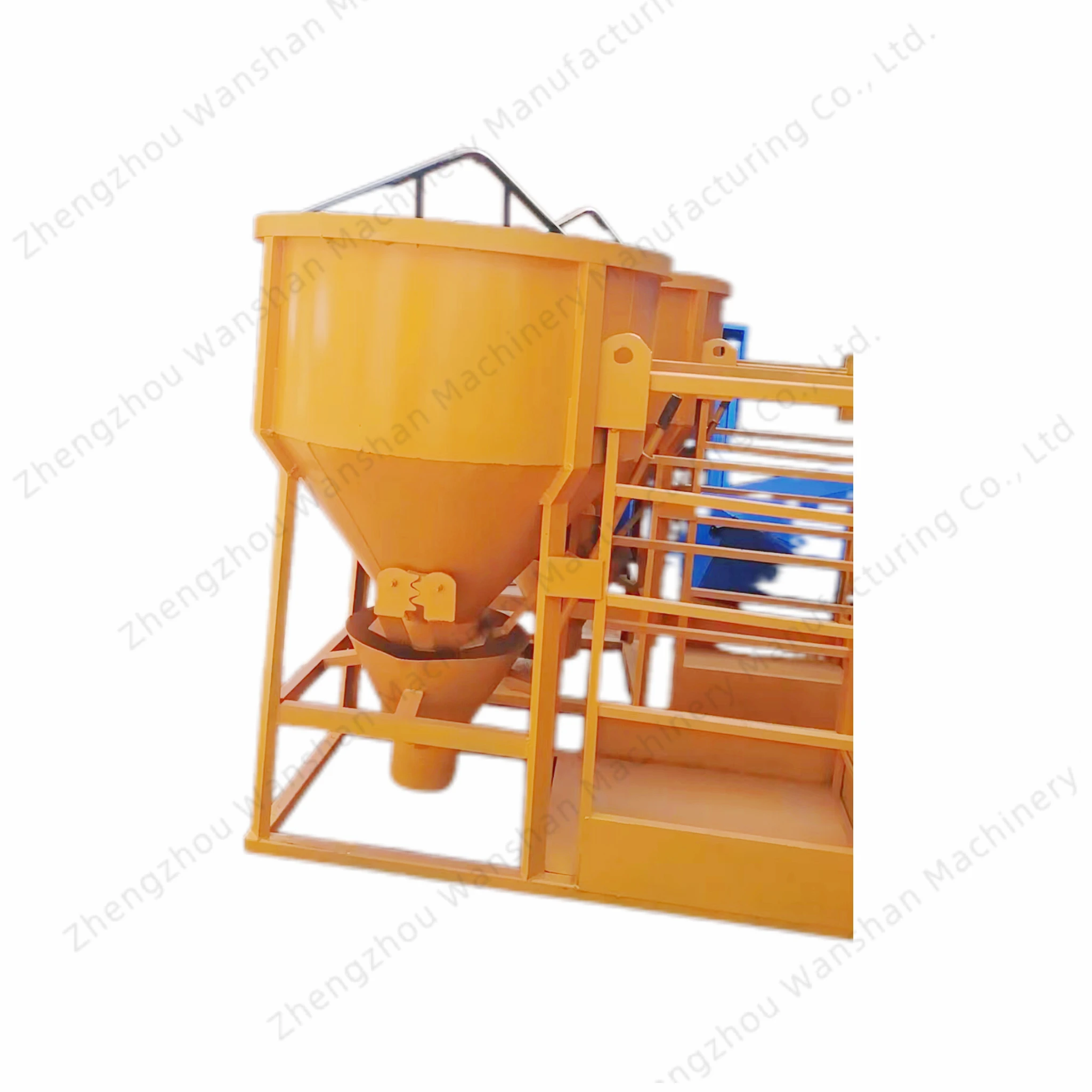 1.5 Cubic Concrete Round Bucket Oblique Bucket Construction Site Tower ...