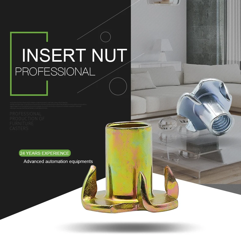 M4/m5/m6/m8/m10 T-nut Four Prongs Tee Nuts - Buy Tee Nuts,Four Prongs Tee Nuts,M10 Four Prongs ...