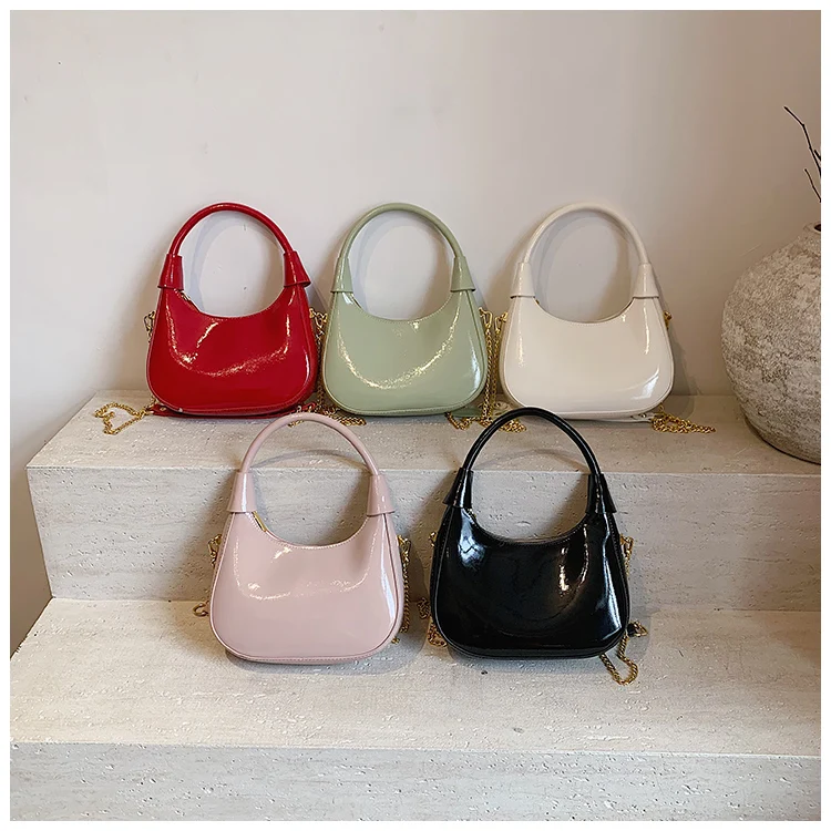 2025 New Design Stylish Candy Color Chain Crossbody Women Purse Half ...