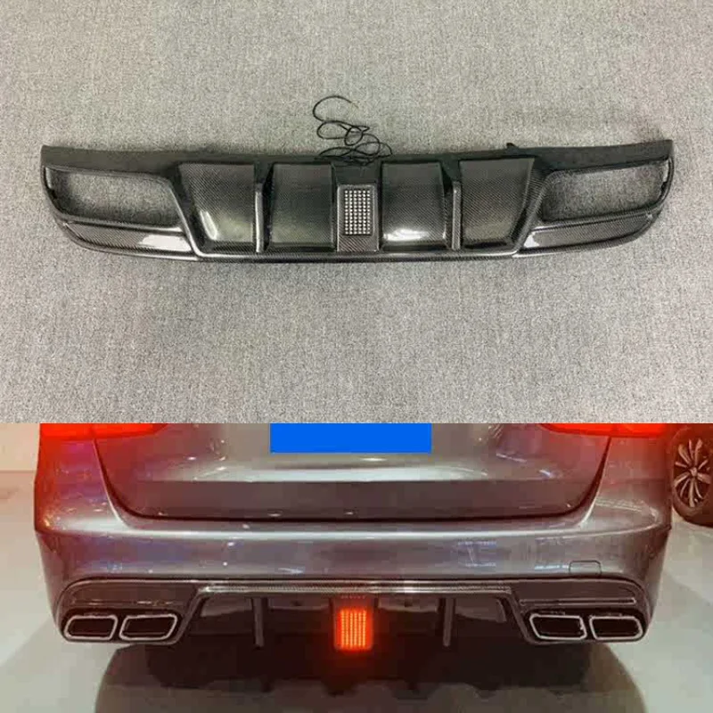 Carbon Fiber W205 Rear Bumper Diffuser Kit for Mercedes Benz Coupe W205 ...