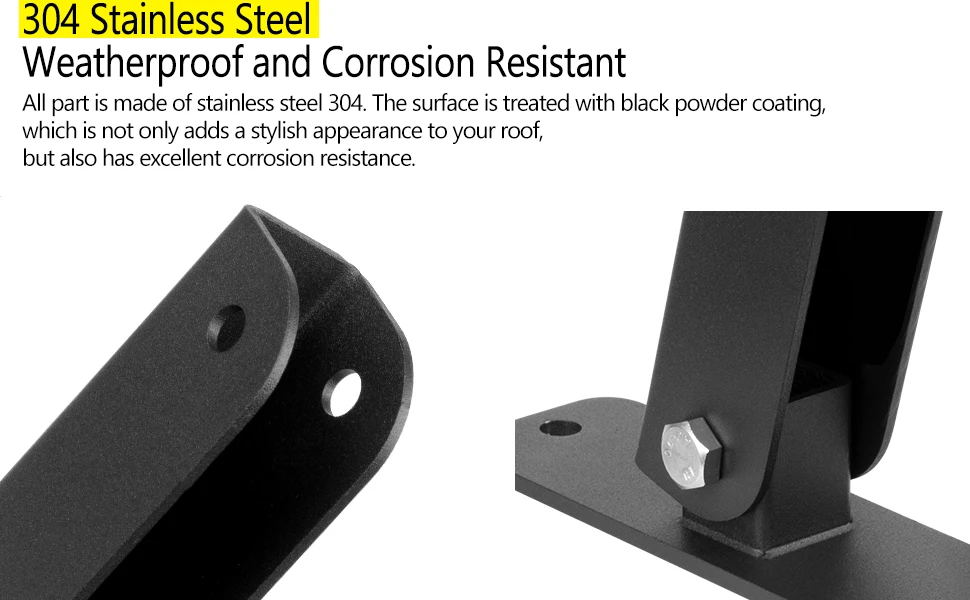 Roof Riser Brackets Kit for Pergola - Heavy Duty & Durable